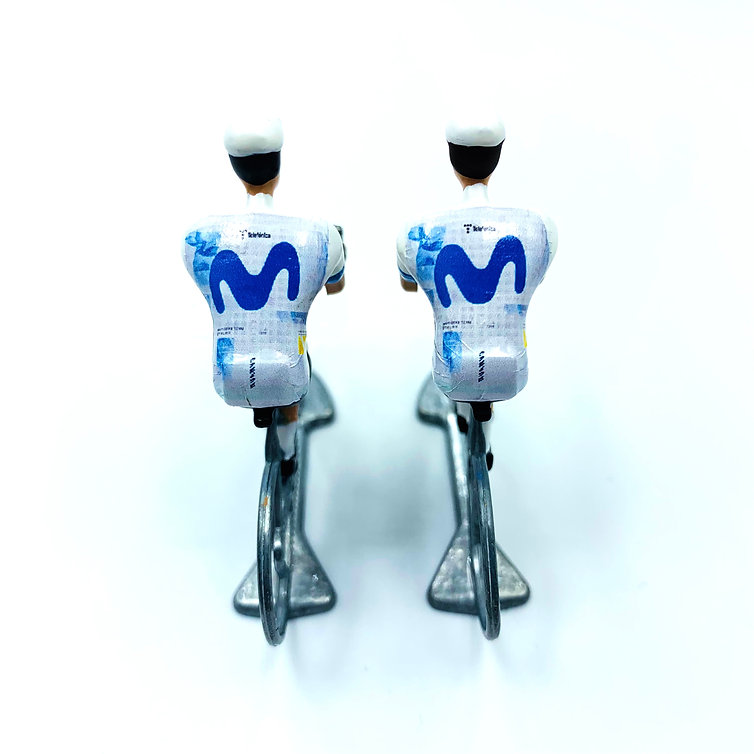 Movistar Team miniatuur wielrenners 2026