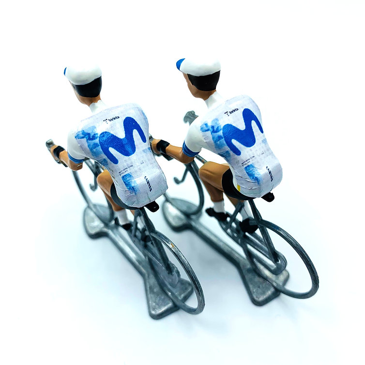 Movistar Team miniatuur wielrenners 2026
