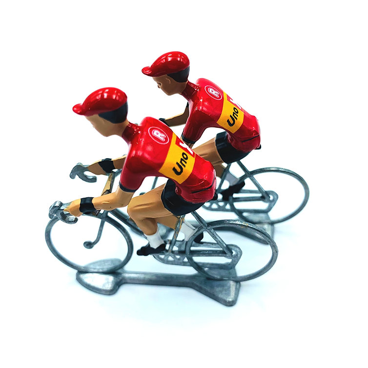Uno-X Mobility miniatuur wielrenners 2026